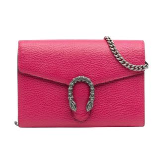 Gucci Pre-owned Leder Wallet on Chain - - Pre-owned - Damen - Rosa - ONE SIZE