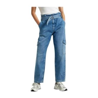 Pepe Jeans London Blaue Utility Tapered Jeans - - Jeans - Damen - Blau - W26 L28