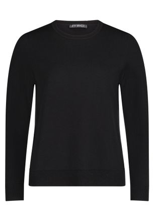 Betty Barclay Damen Basic-Strickpullover mit Rundhalsausschnitt 48, Schwarz