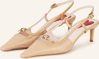 Roger Vivier Slingpumps Viv Canard beige