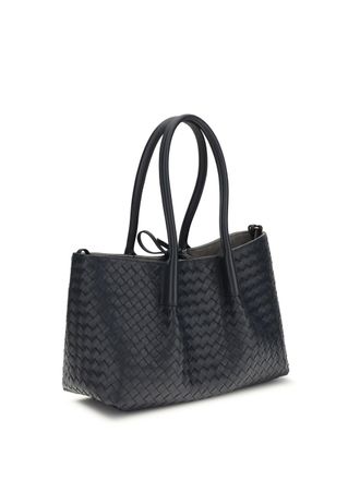Bottega Veneta Womens Tote Bag Pinacoteca Midnight-Basalt Midnight-Basalt-M B Calf Leather Shoulder Midnight/basalt-m