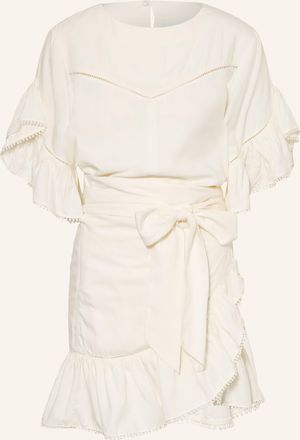 Isabel Marant Marant &Eacute;toile Kleid Melicia In Wickeloptik Mit R&uuml;schen weiss