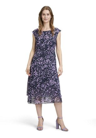 Betty&Co Midikleid Damen mit Stufen Form