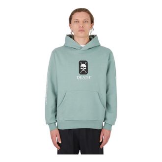 DEATH Cigarettes Homme, Sweatshirts et sweats &agrave; capuche, Vert, Taille: L SweaT-shirt &agrave; capuche Death