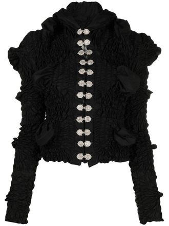 Feben chemise en coton Armour à design superposé - Noir