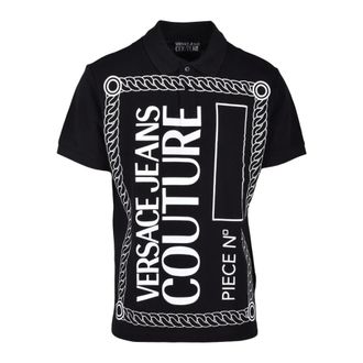 Versace Jeans Couture Homme, Tops, Noir, Taille: XL Polo en coton