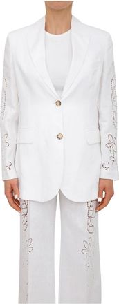 Ermanno Scervino Femme, Vestes, Blanc, Taille: 38 FR Veste Firenze