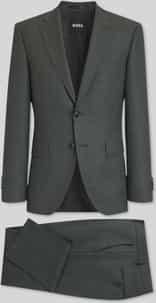 HUGO BOSS Slim Fit Anzug aus Wolle mit feinem Webmuster