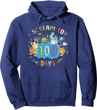 Pixar Disney & Pixars Monsters, Inc. I Scream for 100 Days School Pullover Hoodie