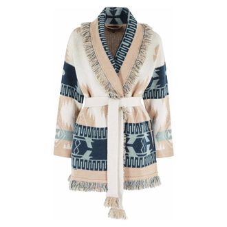 Alanui Femme, Pulls, Multicolore, Taille: 38 FR Icon Jacquard Cardigan
