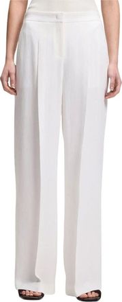 HUGO BOSS Femme, Pantalons, Blanc, Taille: 38 FR Wide Pantalons