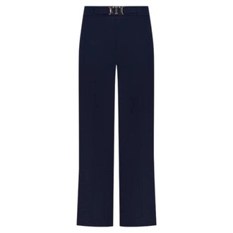 Twinset Schlaghose mit ovalem Schnalldetail - - Trousers - Damen - Blau - S