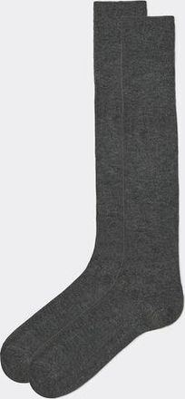 Calzedonia Lange Herrensocken Mit Kaschmir Grau