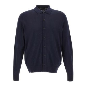 HUGO BOSS Cardigan H-Helbert - Homme - Pulls - Bleu - Taille: 3XL