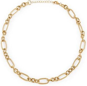 Au Printemps Paris Collier &agrave; cha&icirc;ne maillons