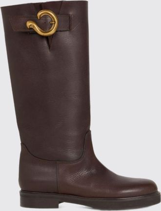 Etro Kniehohe Stiefel aus Kalbsleder mit Schnallendetail
