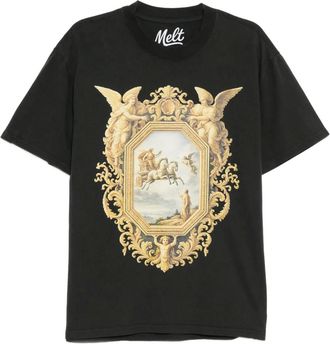 Melt T-Shirt mit grafischem Print - Grau