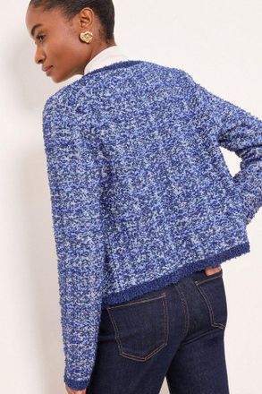 Lipsy Strickjacke Lipsy gekn&ouml;pfte Strickjacke mit Boucl&eacute;-Struktur (1-tlg)