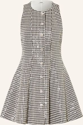 Sandro Sandro Tweed-Kleid Mit Pailletten schwarz