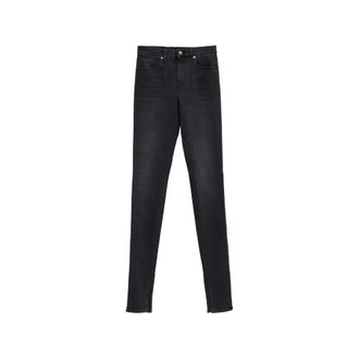 Gucci Logo-patch Split-hem Jeans