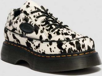 Dr. Martens Buzz 5-&Ouml;sen Dalmatiner Hair On Leder Schuhe in Creme, Gr&ouml;&szlig;e: 36