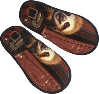 Generic Pantoufles En Coton Paresseux Sur Fermeture Éclair Portative Slippers Anti Odeur Pantoufles Pour De Camping Automne Hiver M