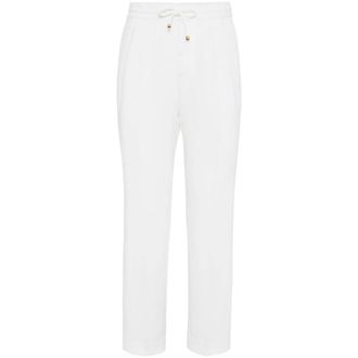 Brunello Cucinelli Homme, Pantalons, Blanc, Taille: XS Pantalon &Eacute;l&eacute;gant