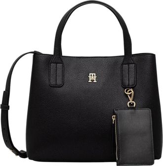 Tommy Hilfiger Femme, Sacs, Noir, Taille: ONE Size Icon Mini Satchel
