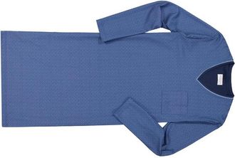 Novila Herren Nachthemd blau Jersey-Baumwolle