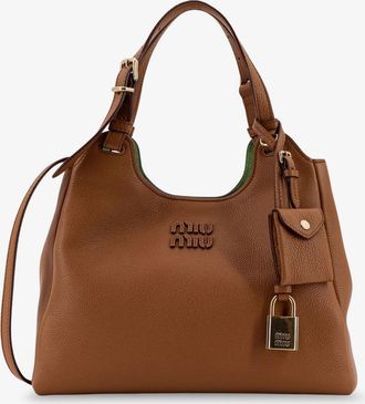 Miu Miu Hammered leather crossbody bag - MIU MIU - gender_Woman