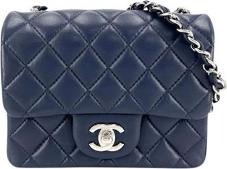 Chanel Sac bandouli&egrave;re vintage doccasion - Femme - Pre-owned - Bleu - Taille: ONE Size