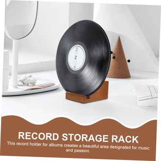 Valiclud Holz Schallplattenhalter Schallplattenständer Schallplatten-Organizer Cd-aufbewahrungsregal Für Schreibtisch Wohnzimmer Büro Schlafzimmer Kommode Büch