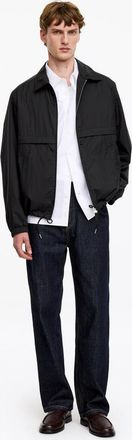 Arket Windbreaker Aus Nylon -Schwarz