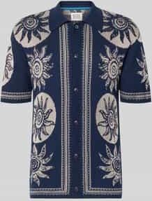 Scotch & Soda Freizeithemd mit Polokragen und Knopfleiste