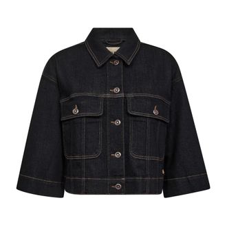Mos Mosh Denimjacke mit &frac34; &Auml;rmeln - - Jackets - Damen - Blau - XS