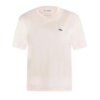 Lacoste Relaxed Fit T-Shirt aus weicher Baumwolle - - Tops - Damen - Rosa - XS