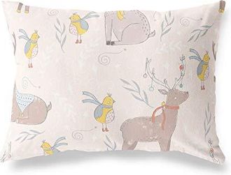 Bonamaison Le Jardin du Lin Kissenbezug Zierkissenbezug Motiv Zufälliges Kissenbezug, Für Bett, Auto, Sofa, Haus, Wohnzimmer, Schlafzimmer, Dekoration, 45x60 Cm 