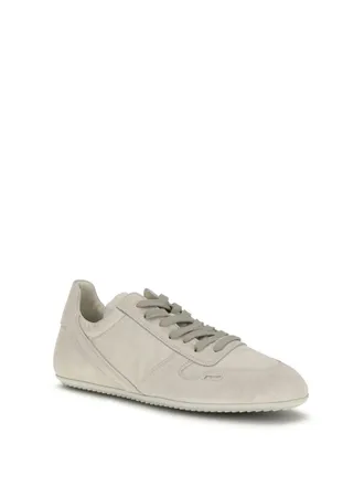 Rick Owens Mens Fabric And Leather Sneakers Pearl
