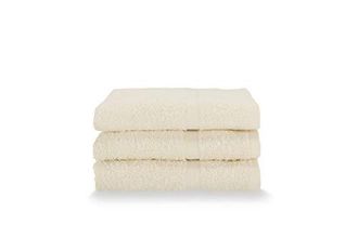 Gabel Gästetücher aus Reiner Baumwolle, 40 x 60 cm, Ecru, 3 Stück