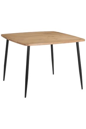 Boxxx Esstisch, Schwarz, Akazie, Holz, Metall, Akazie, Hartholz, Holz, quadratisch, konisch, 105x76x105 cm, in verschiedenen Gr&ouml;&szlig;en erh&auml;ltlich, Esszimmer, T