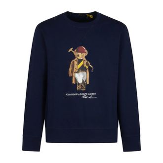 Polo Ralph Lauren Homme, Sweatshirts et sweats &agrave; capuche, Bleu, Taille: M Knit SweaT-shirt