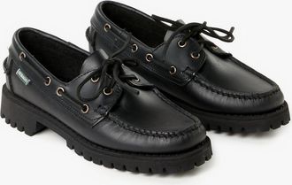 Sebago Mocassins &agrave; lacets en cuir m&eacute;lang&eacute;