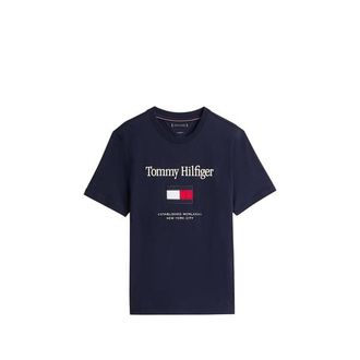 Tommy Hilfiger T-shirt manches courtes avec logo brod&eacute;