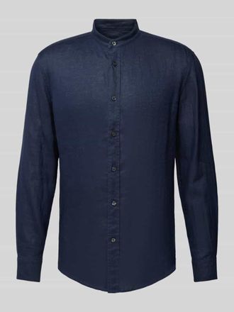 Drykorn Regular Fit Leinenhemd mit Stehkragen Modell TAROK
