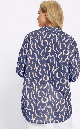 Heine Klassische Bluse Druckbluse Langarm