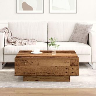 vidaXL vidaXL Couchtisch aus altem Holz 80x80x31 cm, aus hochwertigem Holz