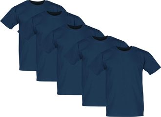 Fruit Of The Loom Valueweight T Shirt 5er-Pack Herren, Navy, XXL