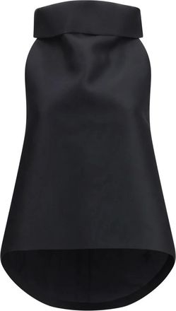 Balenciaga Oberteil mit hohem Kragen - - Tops - Damen - Schwarzk - XS
