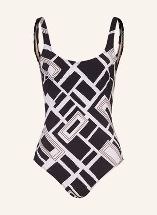 Charmline Charmline Shape-Badeanzug Graphic Frame schwarz