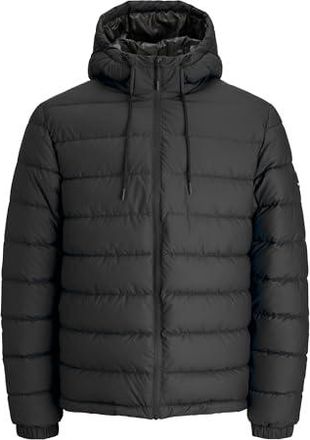 Jack & Jones Jcopoint PU Puffer Jacket BF Veste, Noir, L Hommes